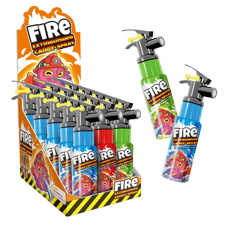 ASBA Fire Extinguisher Candy Spray 15 X 25 ML - Samgross.se